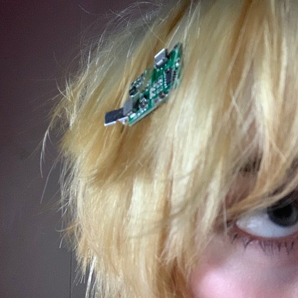 Circuit Board Hair Clip - Etsy