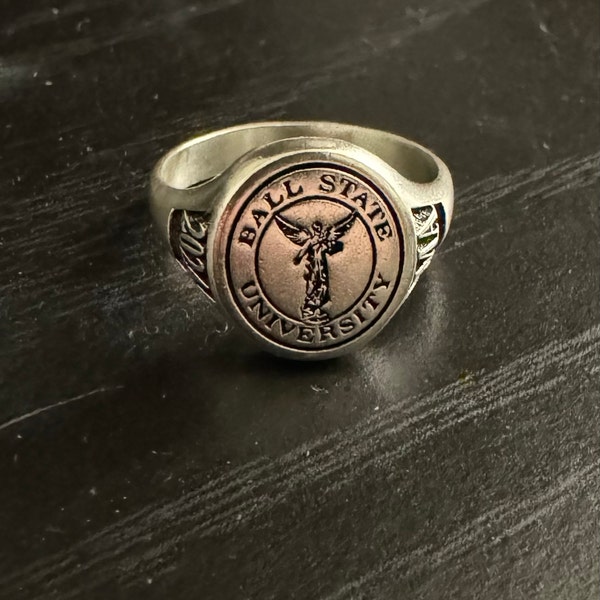 14k Gold College Class Ring,school Ring,signet Ring,graduation Ring ...