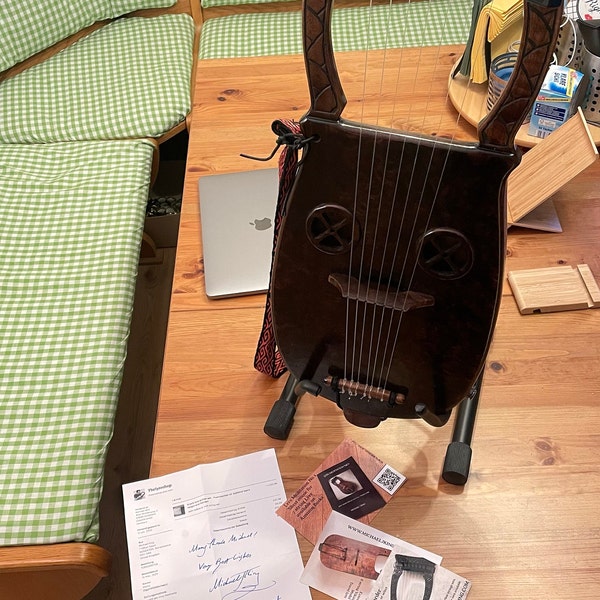 11 String Kantele in Cherry and Cedar Handmade by by Michael J King - Etsy