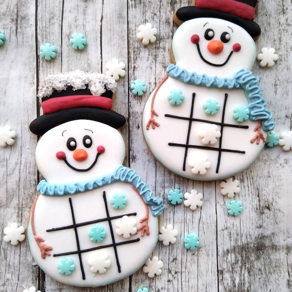Snowman Tic Tac Toe Cutter - Etsy