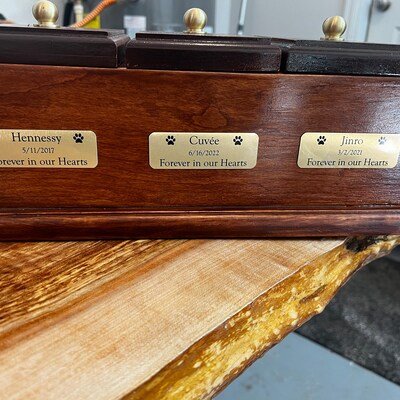 1x3 Custom Personalized Gold or Silver Aluminum - Etsy