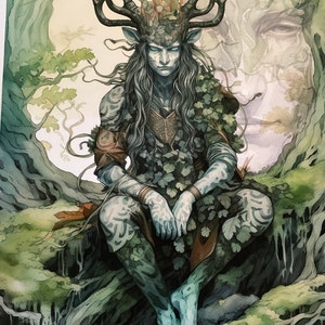 Artio Celtic Goddess of the Wilderness Poster Print Celtic Bear Goddess ...