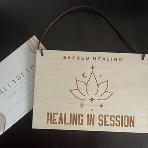 Reversible Yoga in Session Sign Storefront Sign Studio - Etsy