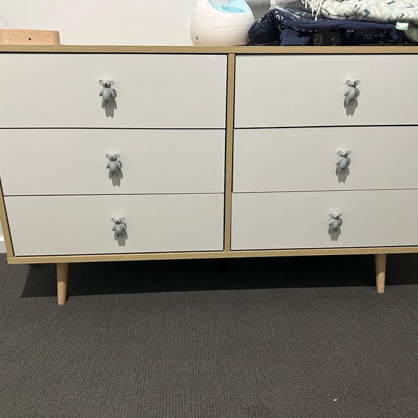 Rabbit Theme Drawer Knobs, Safari Animal Nursery Room Drawer Handles ...