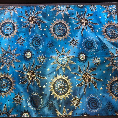 Tarot Altar Cloth Celestial Brilliant Batik With Velvet or 100% Silk ...