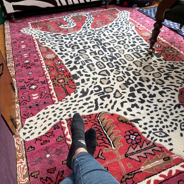 Rh Lakshmi Camel Naturel Handmade Tibetan Knots Woolen Area Rug for ...