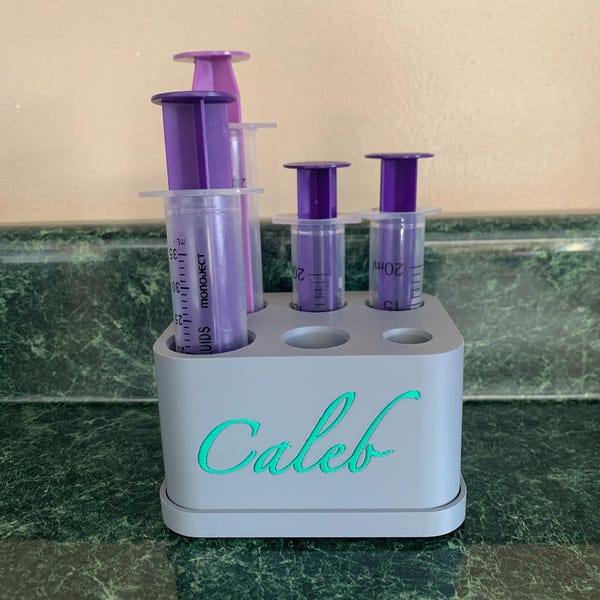 Custom Syringe Holder/drying Rack Made to Order. Customized With Your ...