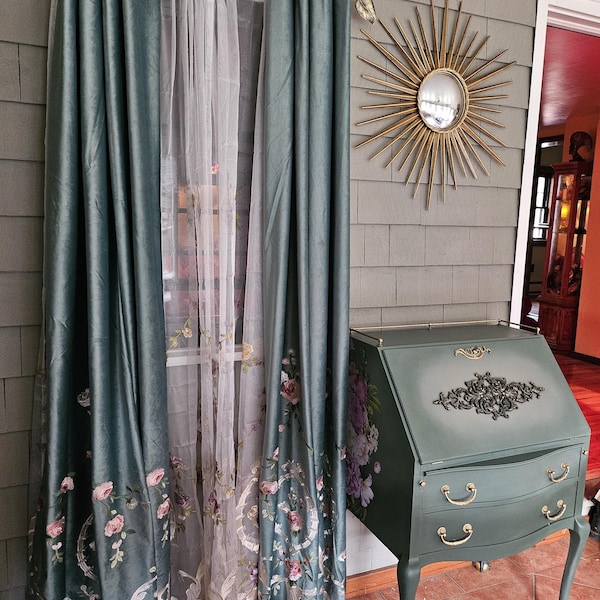 SOLD* Example Of: Antique Block Front Chest of Drawers Hand Painted ...