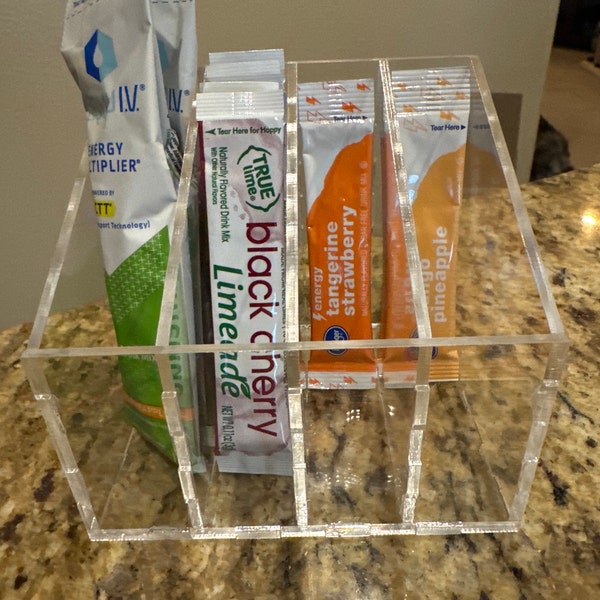 Mountable Powdered Drink Packet Organizer - NEW! - Slim Design - Etsy