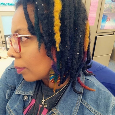 Small Gold Lined Clear Loc Sprinkle Beads, Braid Jewelry Dreadlock ...