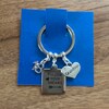 Midwife Gift NHS Paediatric Nurse Keyring Midwifery Keychain Baby Feet ...