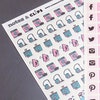 Chore Stickers, Mini Stickers, Cleaning Stickers, Laundry Stickers ...