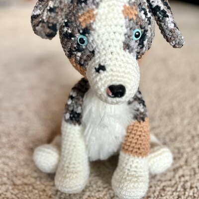 Australian Shephard Crochet Pattern, Crochet Pattern, Australian ...