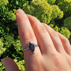 Manatee // London Blue Topaz Ring Manatee Sterling Silver - Etsy