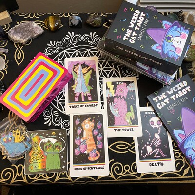 The Weird Cat Tarot Deck and Guidebook - Etsy