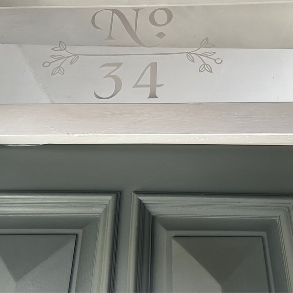 House Number Custom Glass Etch Effect Vinyl Window Sticker Decal - Etsy