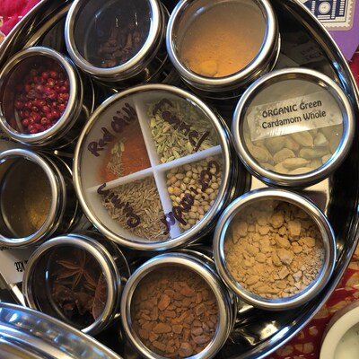 Spice Box Stainless Steel 12 Spices Authentic Spice Box Gift for Foodie ...