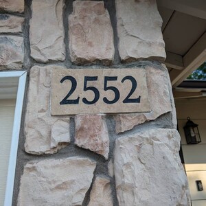 Address Stone With Fluer De Lis Border - Etsy