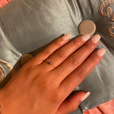 Evil Eye Ring. Evil Eye Chain Ring. Gold Filled Evil Eye Ring. - Etsy