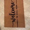 Welcome Doormat,custom Welcome Script Doormat,custom Doormat, Extra ...