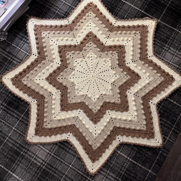 Bobble Star Blanket Crochet Pattern Digital PDF Download - Etsy