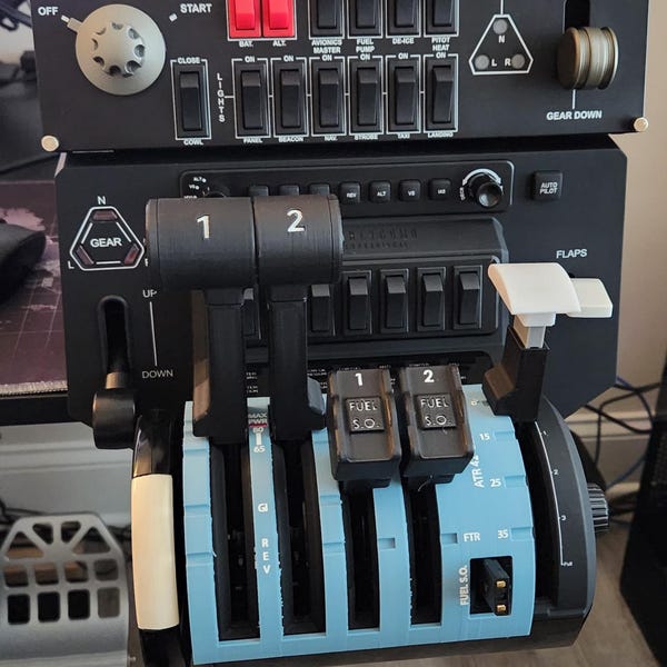 NEW! DC-3 Set of 6 Levers Addon for Honeycomb Bravo Throttle Quadrant ...