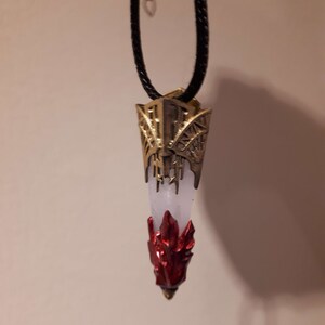 FFXIV Inspired Crystal Necklace, Final Fantasy XIV, FF14 Pendant ...