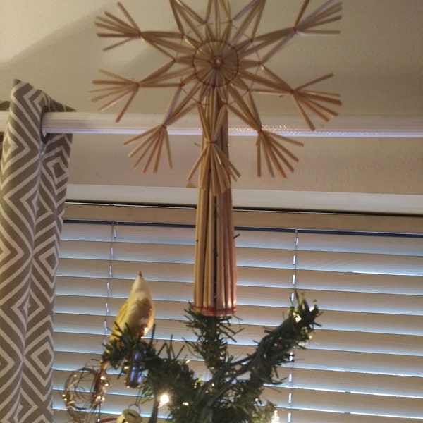 Scandinavian Straw Tree Top - Etsy