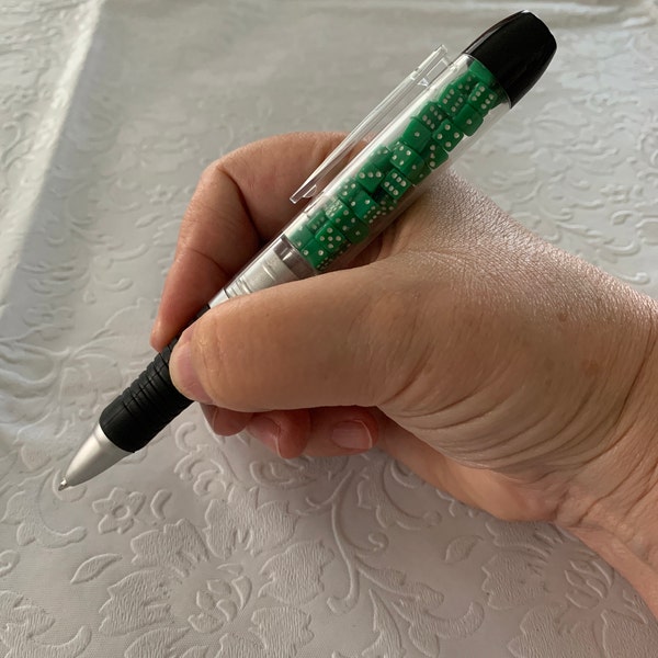 The Dice Pen - With 5mm Mini Dice (very Small!) - Etsy