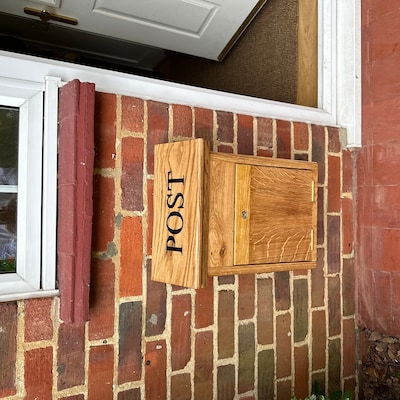 Large Oak Parcel Box. - Etsy UK