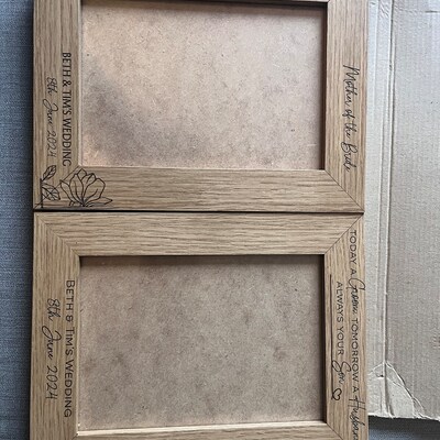 Personalised Custom Text Photo Frame Engraved Photo Frame - Etsy