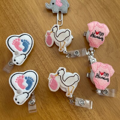Stork Badge Reel-labor and Deliver Badge-labor & Delivery Nurse Gift ...