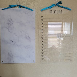 Acrylic to Do List for Wall Dry Erase Board Clear Acrylic Calendar ...