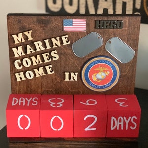 US Army Soldier Military Countdown Calendar | Etsy