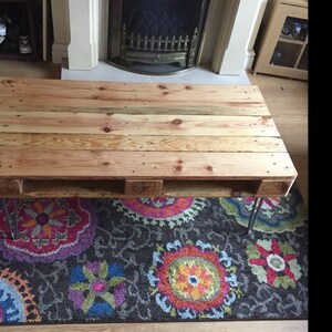 Reclaimed Retro Pallet Coffee Table 'evil Eye' in | Etsy