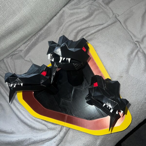 Oldschool Runescape King Black Dragon Heads - KBD - 3D Wall Art - 3D ...