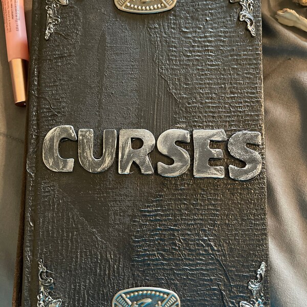 Scary Sorcery Book Prop, Gothic Decor, Witchy Decor, Halloween Books ...