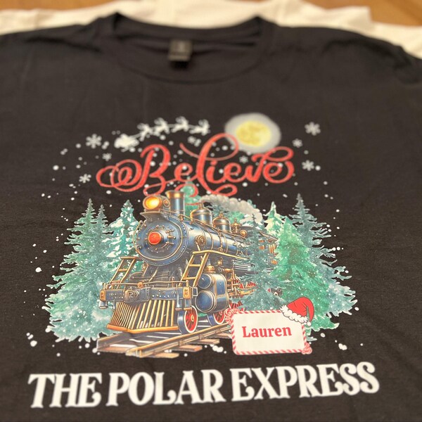 Polar Express Shirt, Polar Express Christmas, All Aboard Admin One ...