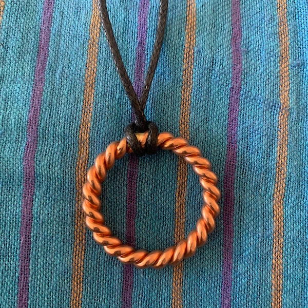 1/8 Empowerment Tensor Ring Pendant - 188mhz Cubit - Pure Copper - Etsy
