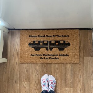 Monorail Doormat Disney Monorail Door Mat Welcome Mat Disney Home Decor ...