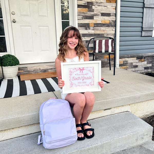 First Day of Ninth Grade Sign Printable Back to School Sign First Day ...