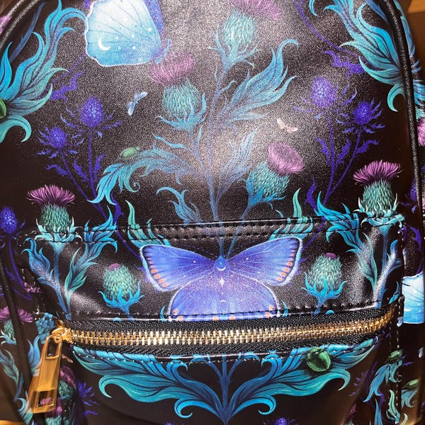 FAIRY FOREST MYSTICAL Animals Saddle Bag, Dark Woodland Canvas ...