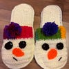 Crochet Pattern Snowman Slippers, Gift for Christmas DIY, Simple ...