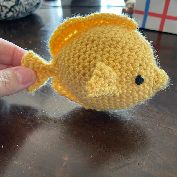 PATTERN: Yolly the Yellow Tang Pattern - Amigurumi Fish Pattern ...