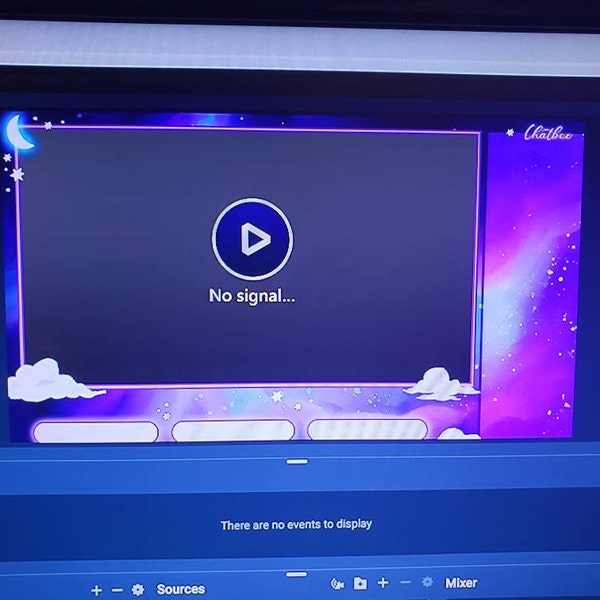 PK- 17 / Twitch Stream Overlay Package / SKY BABY Blue/ Kawaii ...
