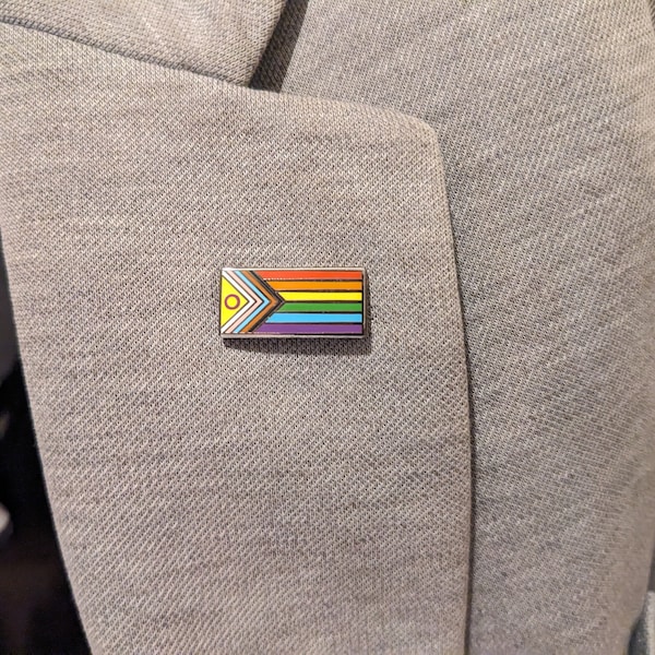 Intersex Progress Pride Flag Pin — Enamel Badge Rainbow Gay LGBT ...