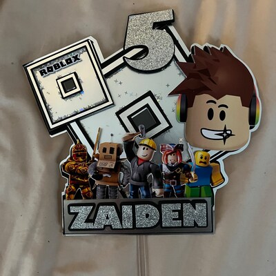 Roblox Cake Topper Roblox Decorations Roblox Shake Cake Topper Birthday ...
