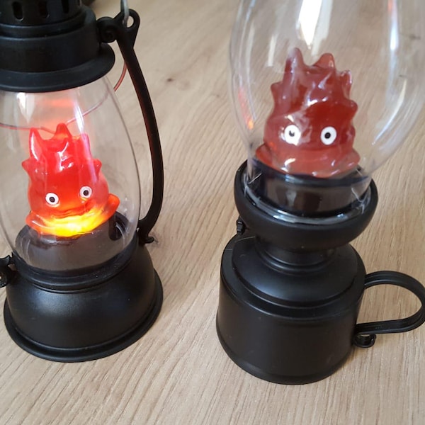 Kawaii Mushroom Calcifer Soot Sprites Anime Night Light Table Lamp Home ...