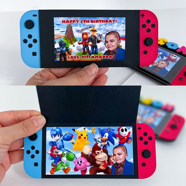 Video Game Birthday Card Svg, Switch Birthday Card Svg, Switch Cut File ...