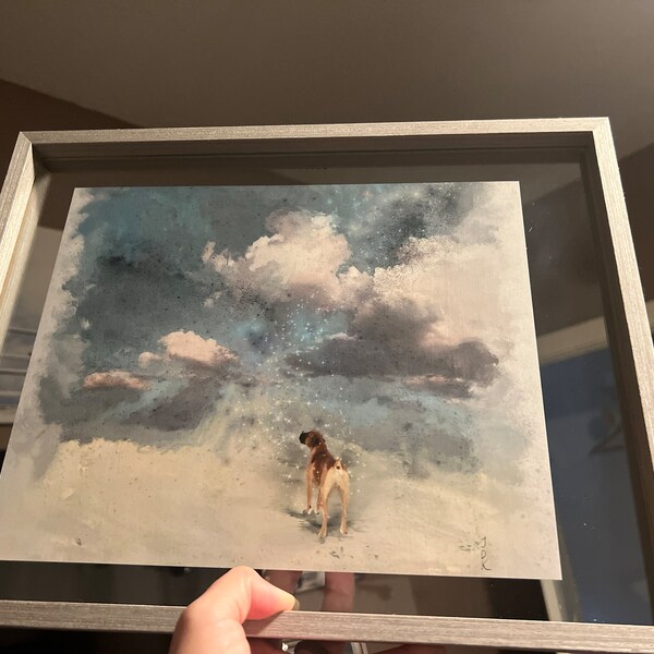 Pet Memorial, Pet Loss, Rainbow Bridge, Pet Sympathy Art, Dog Art ...